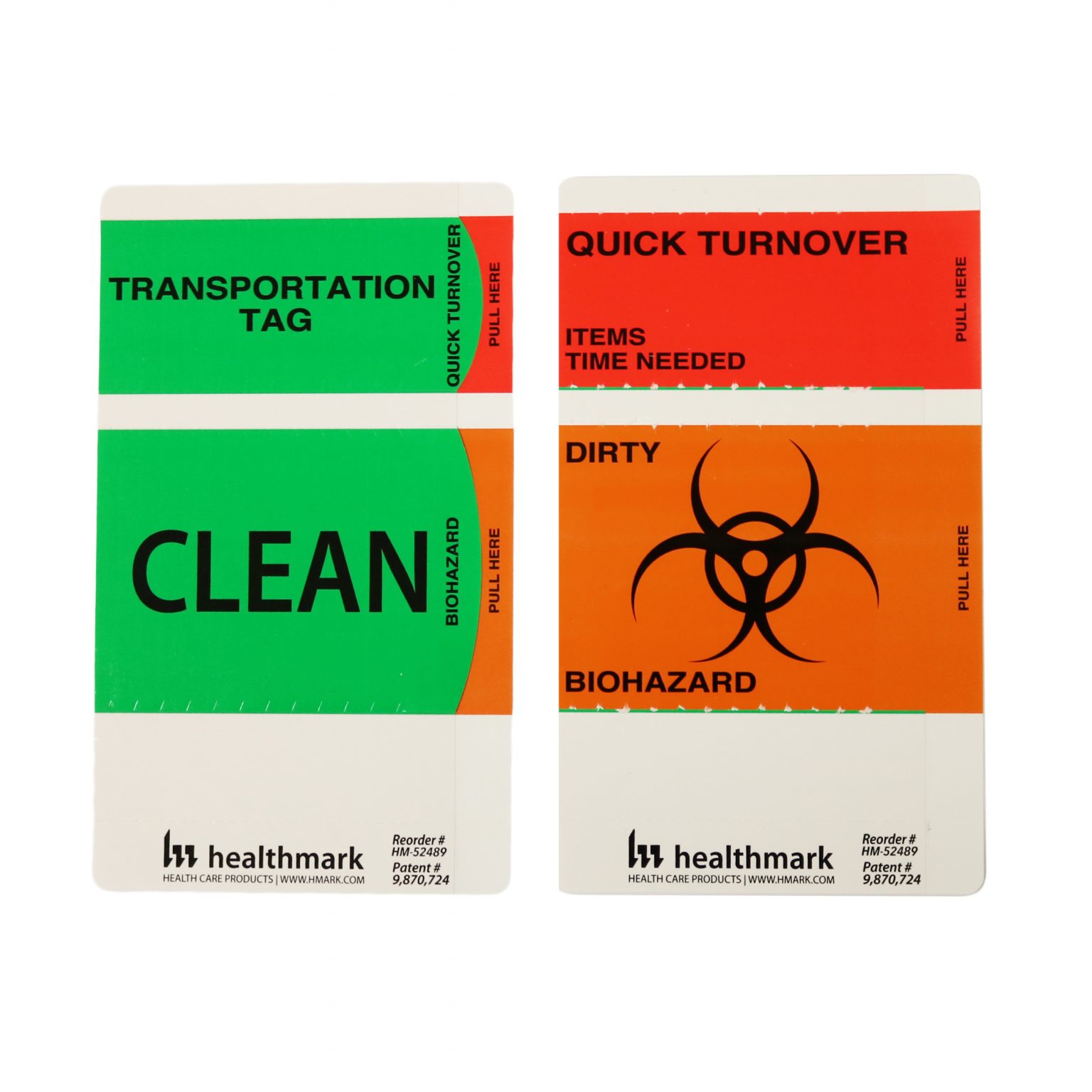 Labeling and Signage - Quick Turnover 2-Part Clean-Dirty Label ...