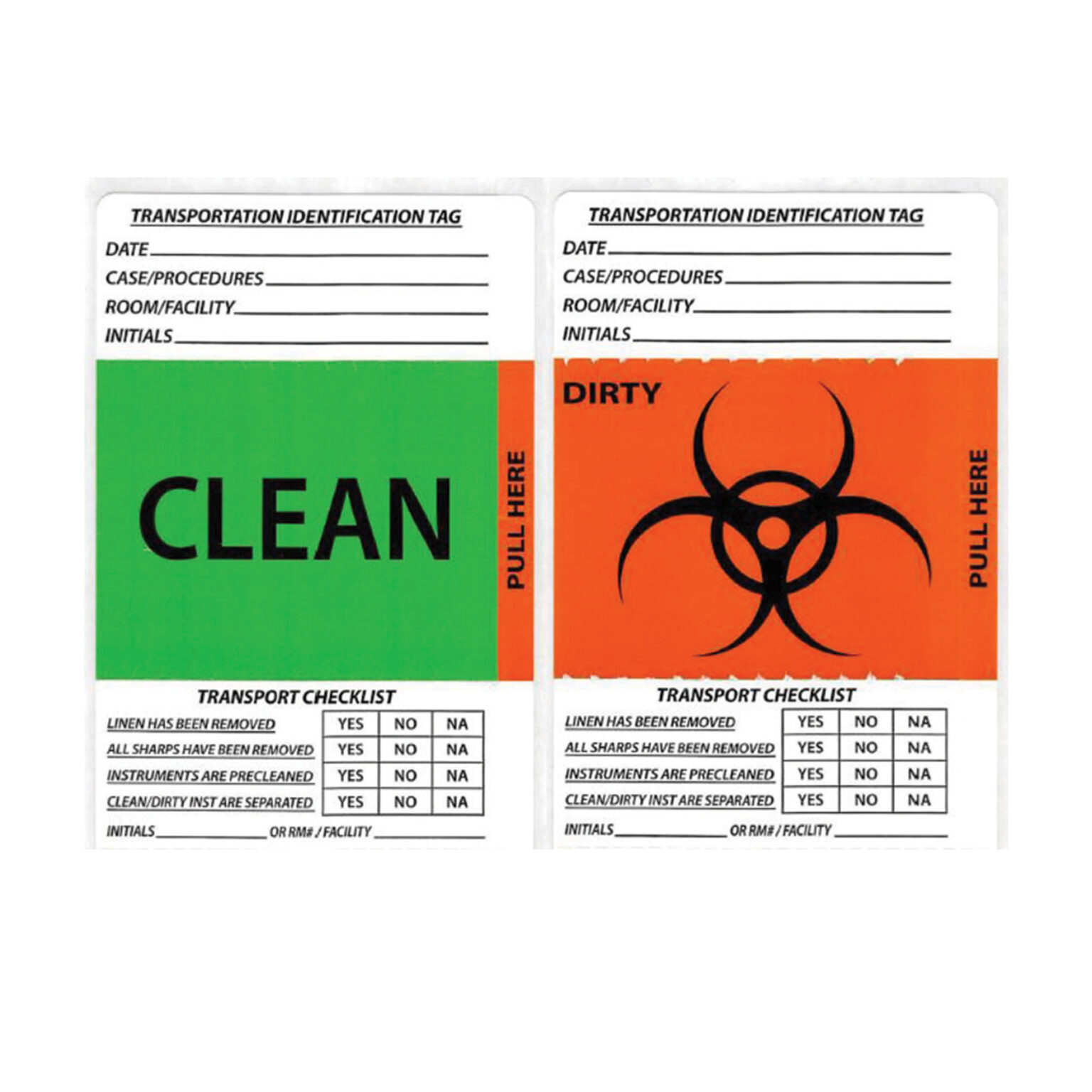 Labeling and Signage - Tray Identification Tags - Healthmark Industries