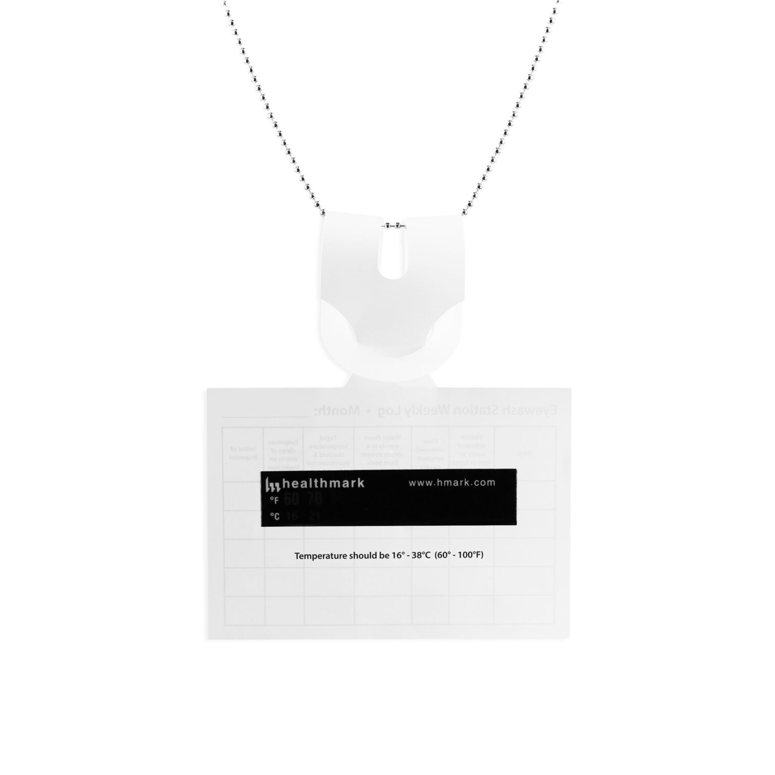 Labeling and Signage - Eye Wash Temperature Check Tag - Healthmark ...