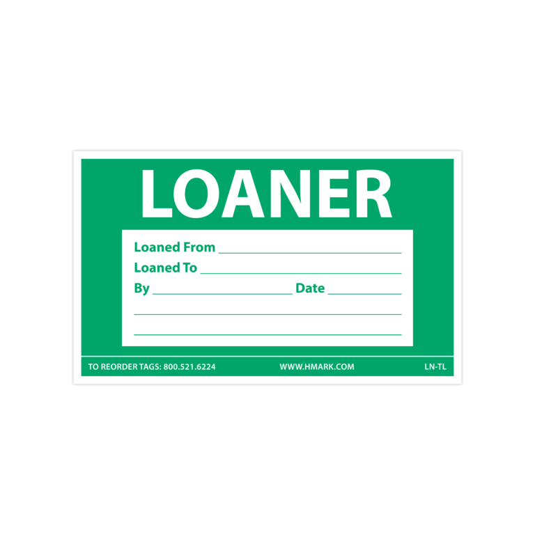 Labeling and Signage - Loaner & Vendor Tray Labels - Healthmark Industries